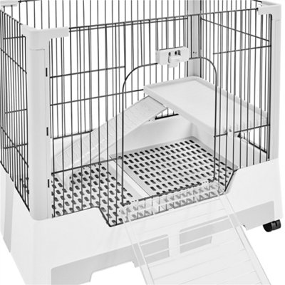 Yaheetech Grey Small Animal Cage with Platform