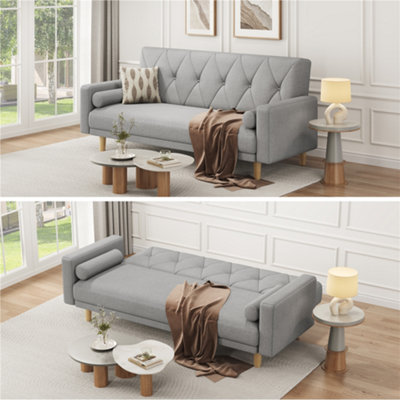 Light gray sleeper sofa store