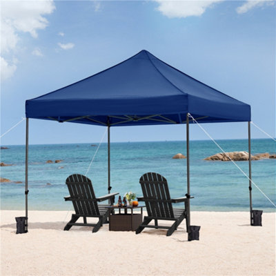 Yaheetech Navy Blue 3x3m Heavy Duty Pop Up Gazebo | DIY at B&Q
