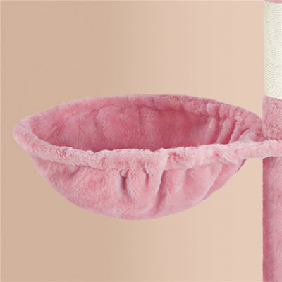 Yaheetech Pink Multi-level Cat Tree with Condos and Scratching Posts