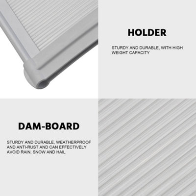 Yaheetech White Outdoor Awning Canopy for Window Front Door Porch, 120 ...