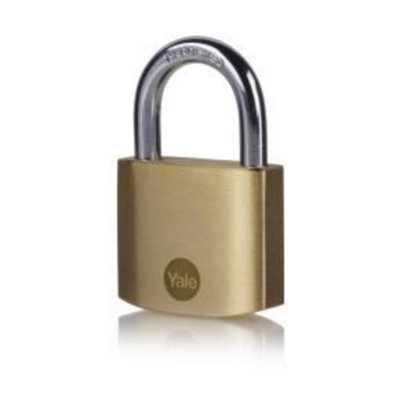 Yale 30mm Brass Padlock with Double Locking for Ultimate Security