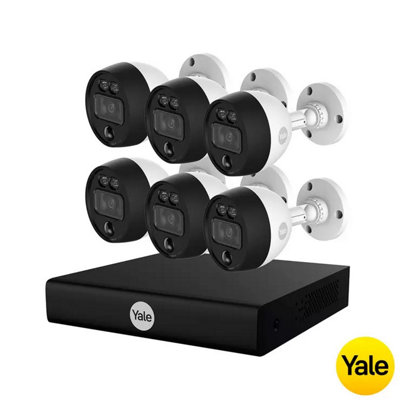 Yale 6 Camera Smart Motion CCTV Kit YSV-6CSMD-8CK Full HD, 1TB XVR, AI ...