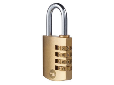 Yale Brass Combination Padlock 40mm - Y150B/40/130/1 | DIY at B&Q