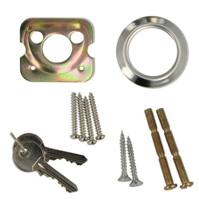 Yale Chrome Essentials Night Latch & 2 Keys 60mm Deadlock