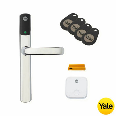 Yale Conexis L2 Smart Lock Chrome Smart Access via App, Tags & Cards ...