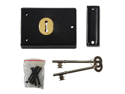 Yale Locks 60402305077 P402 Rim Lock Grey Finish 102 x 76mm Visi ...