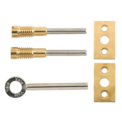 Yale Locks 8013 Dual Screw Window Lock Br Finish Pack Of 2 Multi Colour ...