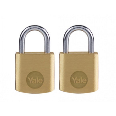 Yale Locks Br Padlock Multi Colour (20mm (2 Pack))