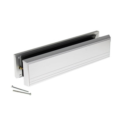 Yale Postmaster 12" Letterplate - Silver (Anodised)