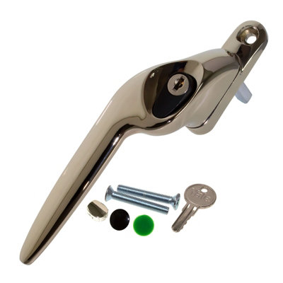 Yale Quartus Cranked Window Handle - Champagne Gold, Left, 40mm | £10. ...