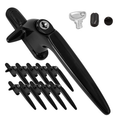 Yale Sparta Cockspur Window Handle (10 Pack) - Black, Right, 9mm | DIY ...