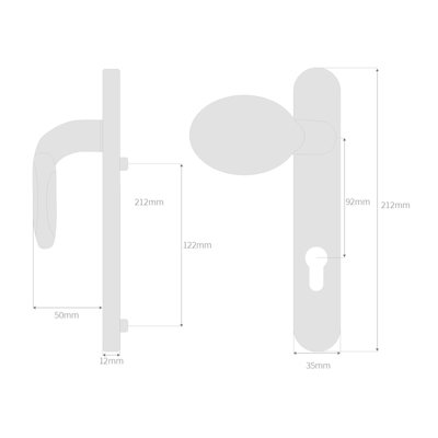 Yale Sparta Lever/Pad Door Handle - Gold (PVD)