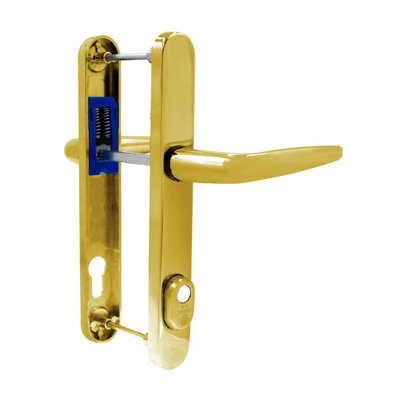 Yale Sparta PAS24 Lever/Lever Door Handle - Long, Gold (PVD) at B&Q