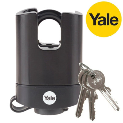 Yale Waterproof Closed Shackle Steel Padlock 52mm