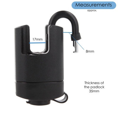 Yale Waterproof Closed Shackle Steel Padlock 52mm