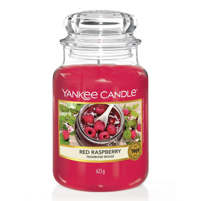 Yankee Candle Original Large Jar Scented Candle Red Raspberry, 623g