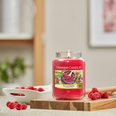 Yankee Candle Original Large Jar Scented Candle Red Raspberry, 623g