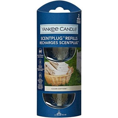 Yankee Candle Scent Plug Twin Refill Clean Cotton 2 Pack
