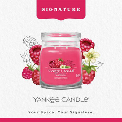 Yankee Candle Signature Medium Jar Red Raspberry | DIY at B&Q