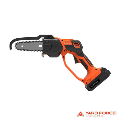 Yard Force 20V Mini Chainsaw 12cm with Battery & Charger, Lightweight ...