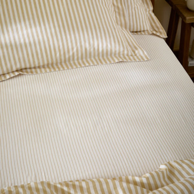 Yard Hebden Cotton Narrow Stripe Fitted Sheets