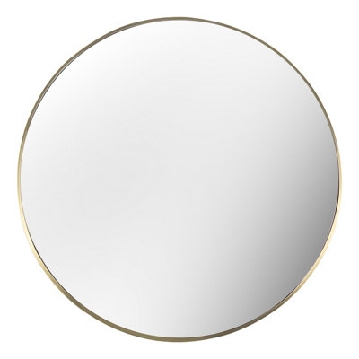 Yard Thin Round Deep Edge Circular Wall Mounted Mirror | DIY at B&Q