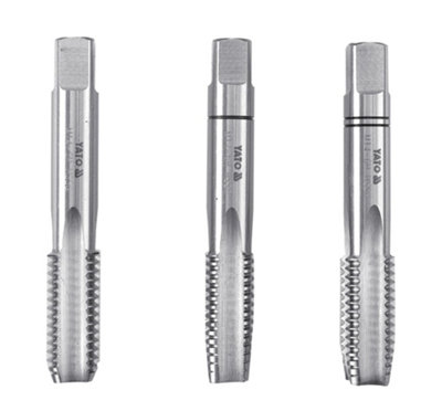 Yato professional hand tap set 3pcs metric sizes M14 pitch 2.00