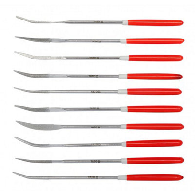 Yato professional jewelers diamond precision metal needle file set of ...