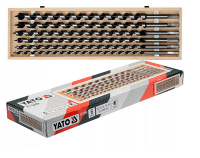 YATO YT-3299, long auger drill bets set 6pcs, 460mm long, sizes 10-20