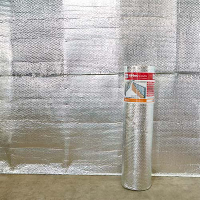 YBS Airtec Double 1.05 x 50m (52.5m2) Foil Bubble Insulation Roll ...