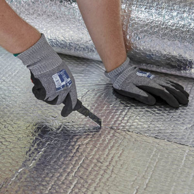 YBS Airtec Double 1.05m x 25m (26.25m2) Foil Bubble Insulation Roll ...
