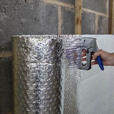 YBS Airtec Double 1.05m x 25m (26.25m2) Foil Bubble Insulation Roll ...