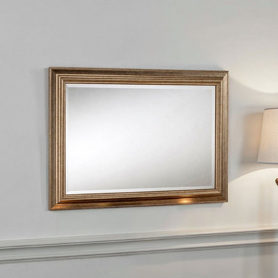 Yearn Classic Champagne Framed Wall Mirror 117x91cm