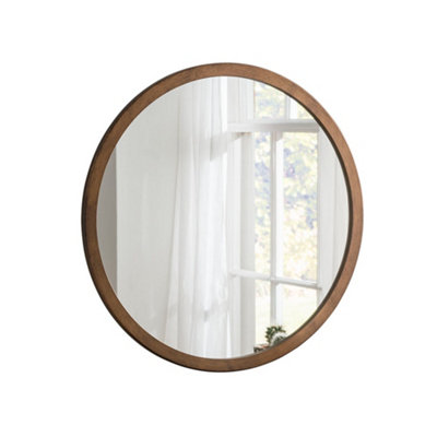 Yearn Simple Round Wall Mirror Bronze 50cm