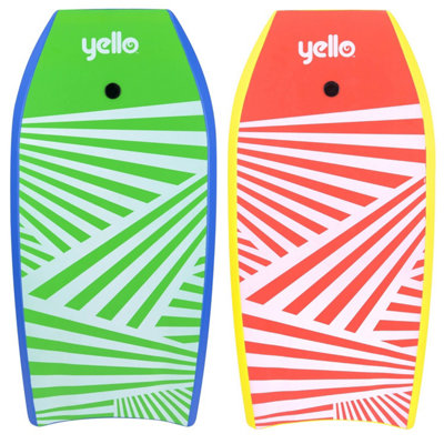 Yello Slick Zigzag Bodyboard 41" - Assortment of 2 - 1 Suppplied at ...