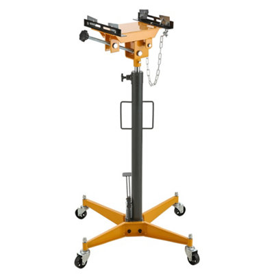 Yellow 0.5 Ton Foot Pump Spring Loaded Vertical High Lift Transmission Jack