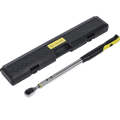 Yellow 1/2" Dr Calibrated Digital Torque Wrench 17-340Nm W/ Buzzer LED ...