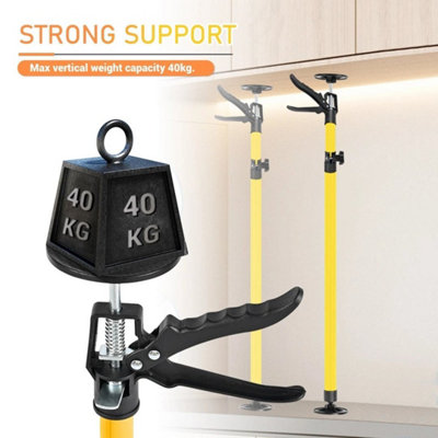 Yellow 50-115cm 2X ADJUSTABLE DRYWALL PLASTERBOARD BUILDER CEILING EASY ...