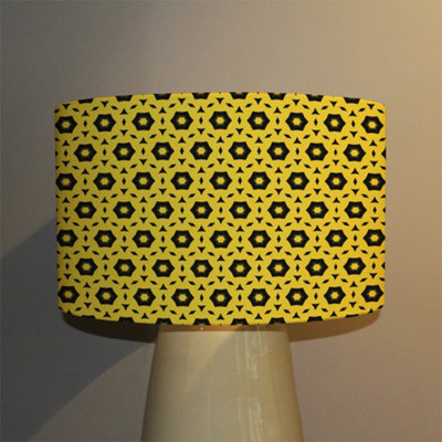 Yellow & Black Geometric Pattern (Ceiling & Lamp Shade) / 45cm x 26cm ...