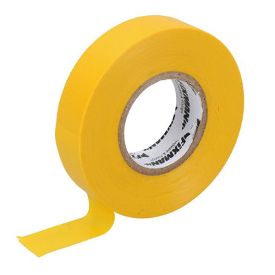 Yellow PVC Electrical Insulation Insulating Tape Flame Retardant 19mm x ...