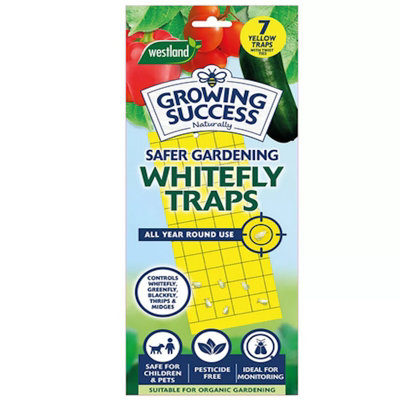 Yellow Sticky Whitefly & Flying Insect Traps 7 Pack