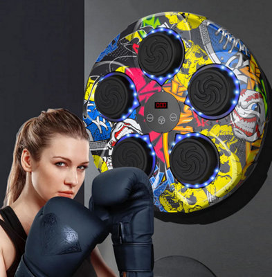 Yellow Style 1 Home Smart Hanging Bluetooth Music Boxing Wall Target