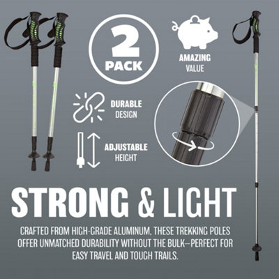 Yellowstone Horizon Trekking Pole Pair Hiking Camping Tool Multi-colour