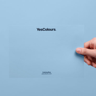 YesColours Calming Blue paint swatch, perfect colour match | DIY at B&Q
