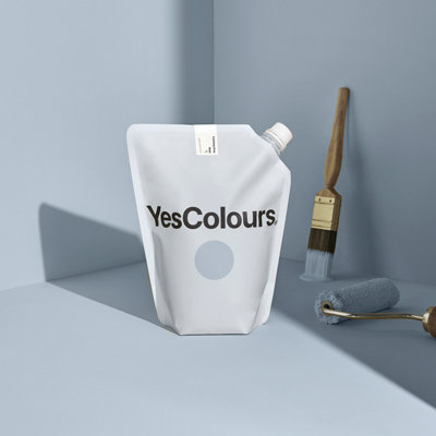 YesColours Calming Grey matt emulsion paint, 2 Litres, Premium, Low VOC ...