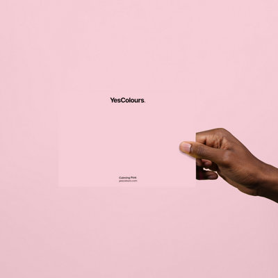 YesColours Calming Pink paint swatch, perfect colour match