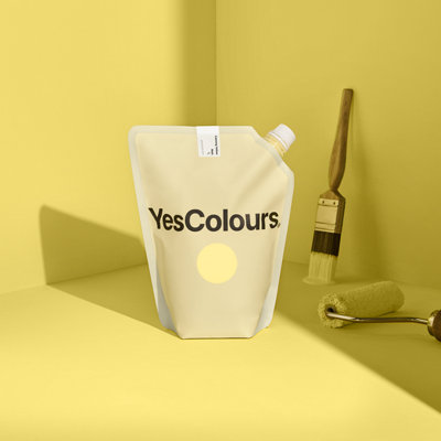 YesColours Calming Yellow matt emulsion paint, 1 Litre