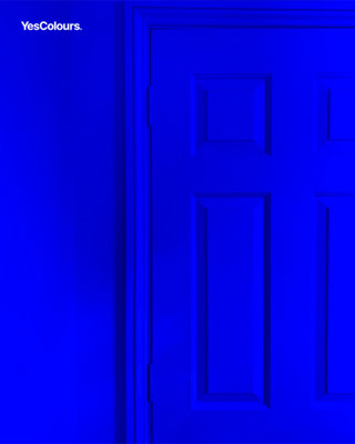 YesColours Electric Blue paint swatch, perfect colour match