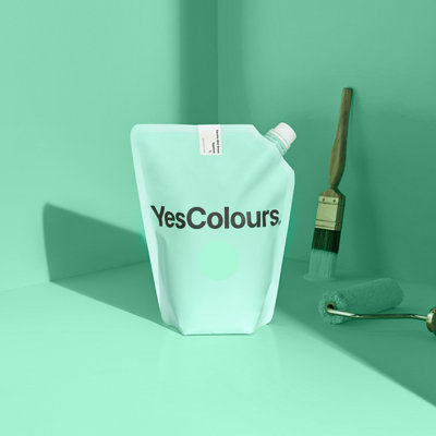YesColours Electric Mint Green eggshell paint, 3 Litres